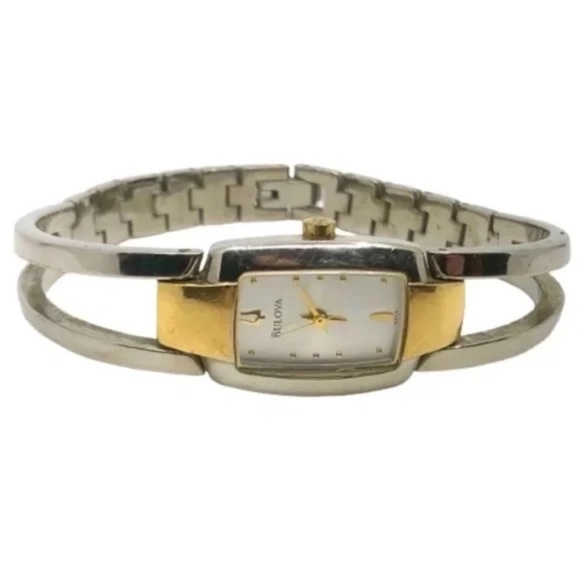 Bulova | Accessories | Bulova98t8dual Tone Stainless Steel Bangle ...